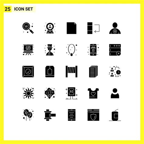 25 Universal Solid Glyphs Set for Web and Mobile Applications body swap ...