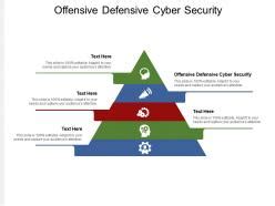 Offensive Defensive Cyber Security Ppt Powerpoint Presentation Visual Aids Slides Cpb