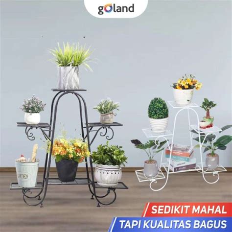 Promo Goland Rak Bunga Besi Rak Pot 6 Susun Rak Besi Tanaman Hias