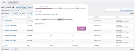 Shared Attribute Stock Woocommerce Marketplace