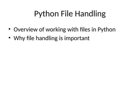 Advancedpythonfilehandlingpresentationpptx