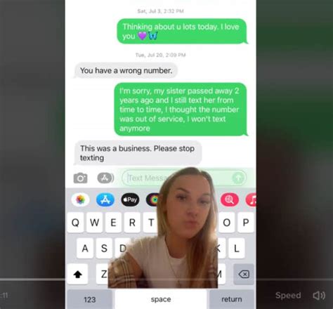 Woman Texts Her Dead Sisters Number For Comfort Receives A Cold