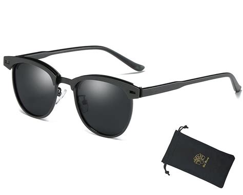 Semi Rimless Polarized Sunglasses Unisex Polarized Vintage Sun Glasses