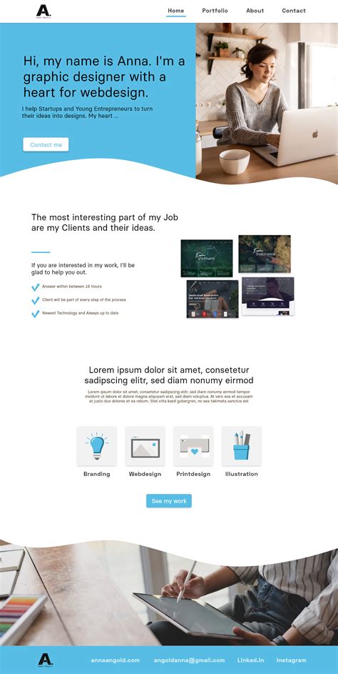 Own Portfolio Website Skillshare Student Project