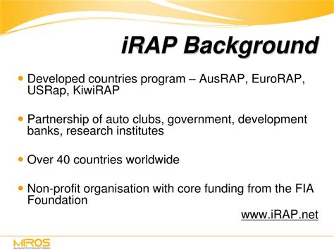 Ppt Irap Rsa And Metra The Malaysian Way To Ensure Safer Road