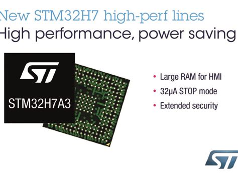 STM32H7 MCUs Combine Performance Integration And Efficiency