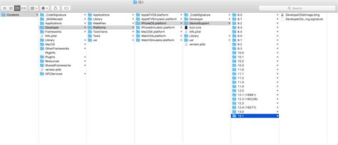 Xcode10 Ios 131 17a844 Folder Not Available On Xcode 11 Stack