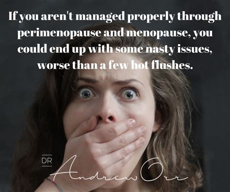 Dr Nobody Can Deny That Hot Flushes And Night Sweats Can Be Bad During The Perimenopausal And