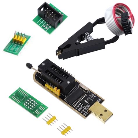 Test Clip With 2 Boardch341a Programmer Module Usb Motherboard Routin