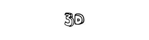 3d Font
