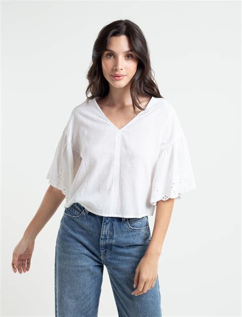 Camisa Cuello En V Tienda Online