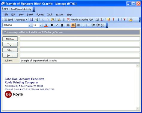 Email Signature Format Slim Image