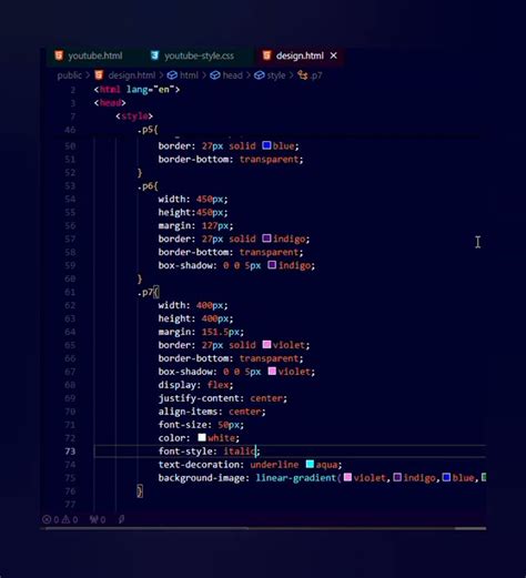 rainbow 🌈 design html and css culture coding youtube
