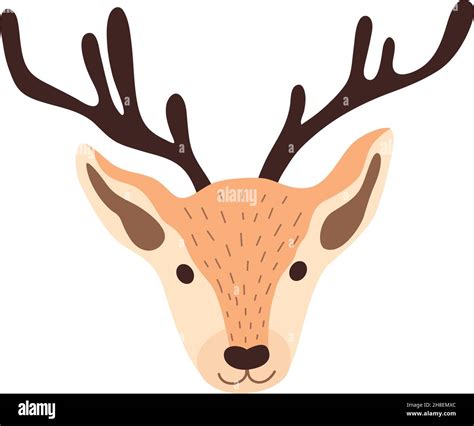 Deer Head Vector Illustration Stock Vector Image And Art Alamy