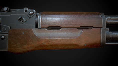 3d Model Ak 47 Vr Ar Low Poly Cgtrader