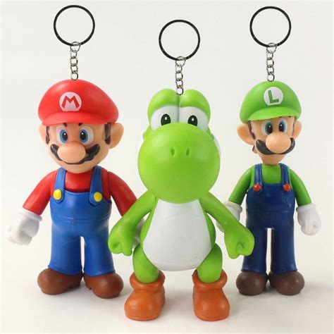 Dragon Ball Z Son Goku Super Mario Yoshi Luigi Naruto Rem Key Chain Vip
