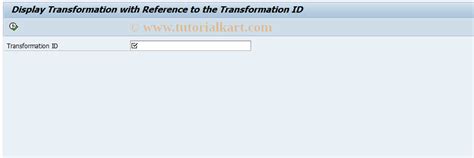 RSTRANGUI SAP Tcode Transformations