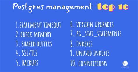 top 10 postgres management tasks crunchy data blog