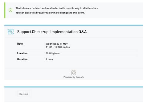what your recipient sees scheduler cronofy docs