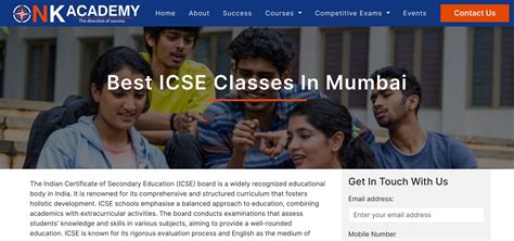 Best ICSE Coaching Classes In Mumbai NK Academy