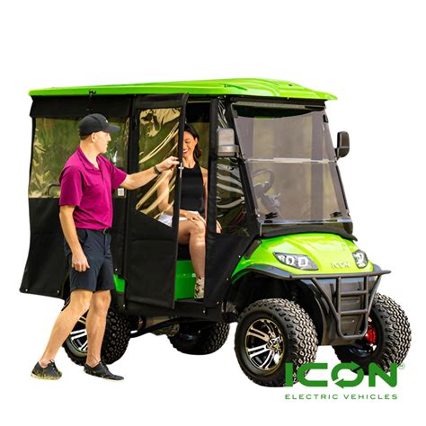 Sunbrella Jet Black Canvas 4 Passenger Hinged Door Enclosure Cover For