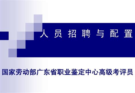 人力资源三级课件招聘与配置word文档在线阅读与下载无忧文档