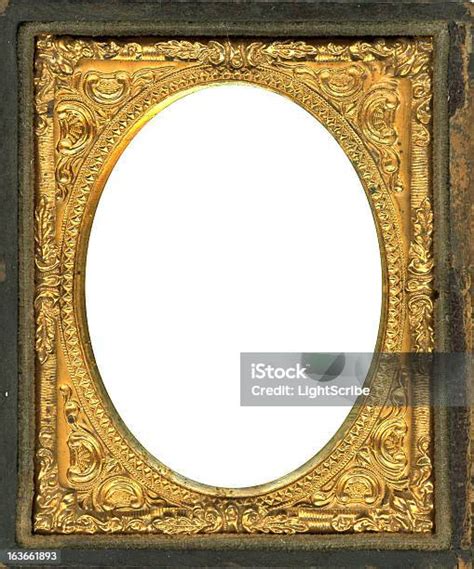 Bingkai Daguerreotype Dengan Jalur Kliping Foto Stok Unduh Gambar