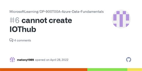 Cannot Create Iothub · Issue 6 · Microsoftlearningdp 900t00a Azure