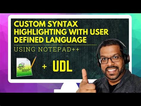 Notepad Custom Syntax Highlighting User Defined Language Tutorial