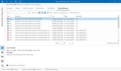 Veeam Backup Replication Events Veeam ONE Monitoring Guide