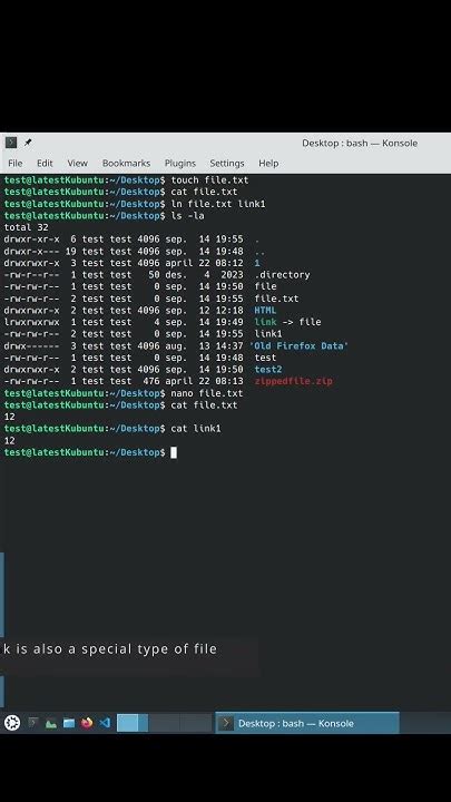 Linux Cli 4b 🐧 Hard Links Linux Shell Cli Konsole Ubuntu Fedora
