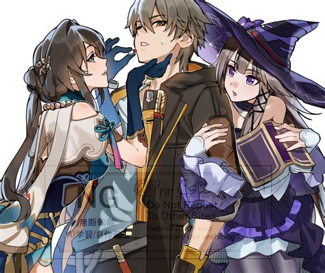 Trailblazer Caelus Ruan Mei Herta And Herta Honkai And 1 More