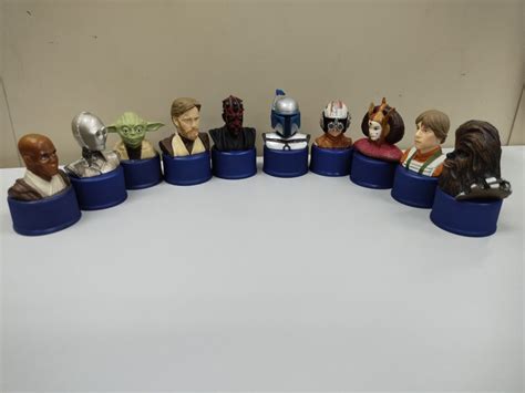 Various Star Wars Pepsi Bottle Cap Head Figure Collection Hobbies