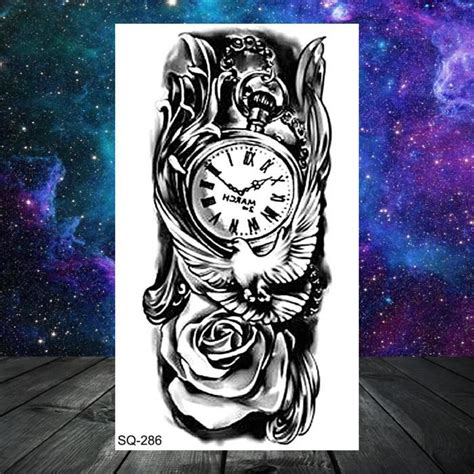 Corps Tatouage Épines de tatouages temporaires pour hommes adultes