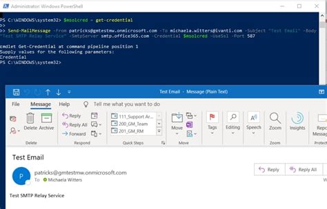 Testing Smtp Relay With Office365 With Windows Powershell