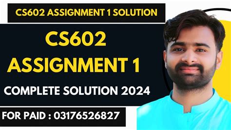 Cs602 Assignment 1 100 Correct Solution 2024 By Vubwn Cs602