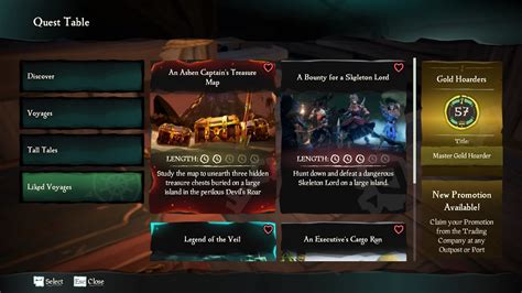 How Does The Quest Table Work In Sea Of Thieves