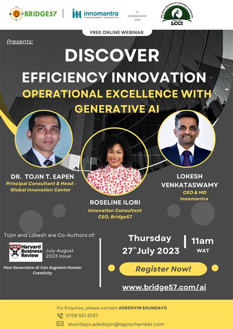 Discover Efficiency Innovation Operational Excellence With Generative