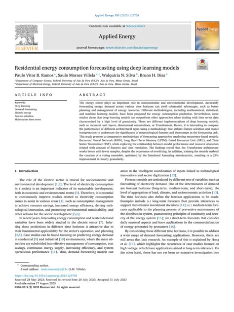 Residential Energy Consumption Forecasting Using Deep Learning Models Pdf Deep Learning