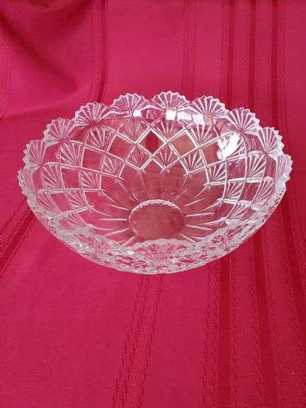 12 In Lead Crystal Bowl Sunroom Bid Assets Online Auctions