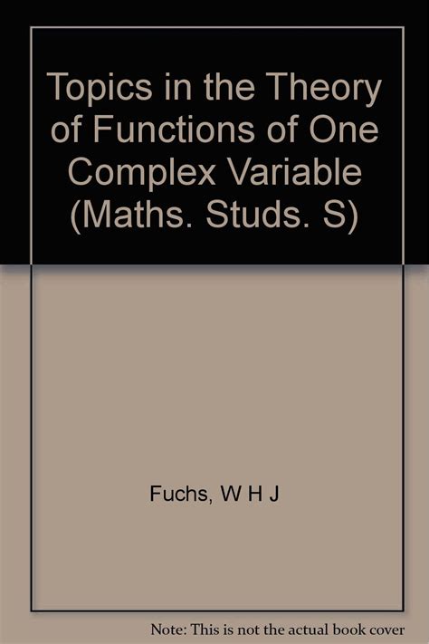 Topics In The Theory Of Functions Of One Complex Variable Buy Online At Best Price In Egypt