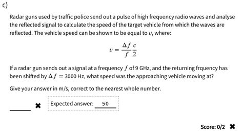 Solved The Doppler Effect Is The Shift In Perceived Chegg
