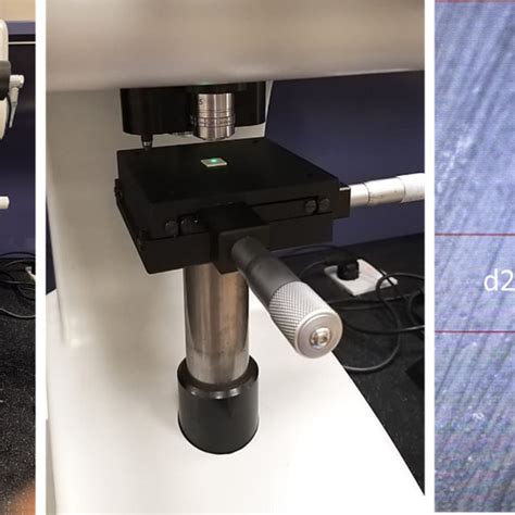 The Microhardness Testing Device Used In The Study On The Left The Download Scientific