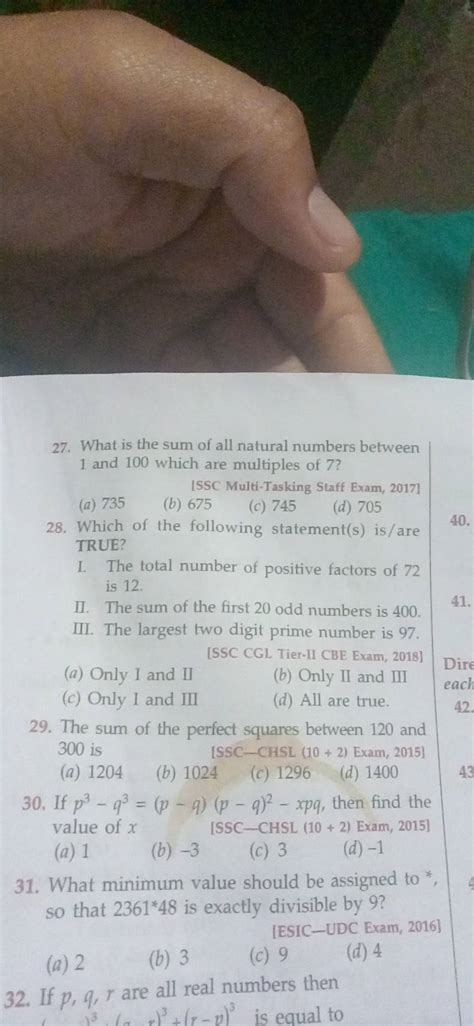 if p3−q3 p−q p−q 2−xpq then find the value of x [ssc chsl 10 2 exam