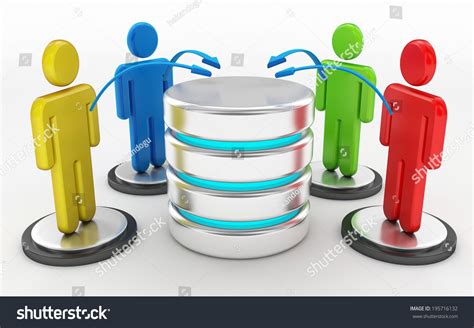 Cloud Computing Server Network Concept Stock Illustration 195716132