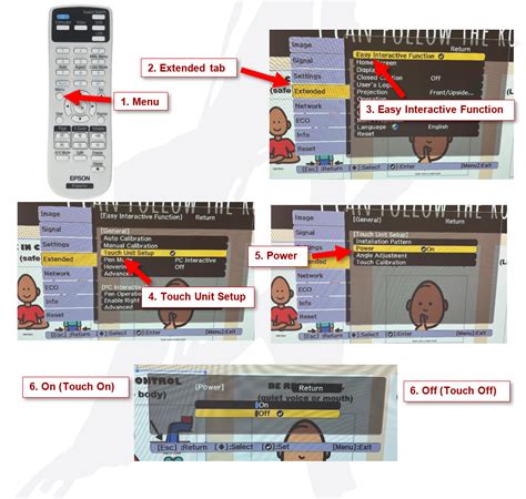 Disable Touch On Epson Projector Boards Questar Iii Boces It Helpdesk Support Portal
