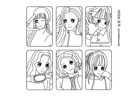 🎵아이브 수제포카 도안 네이버 블로그