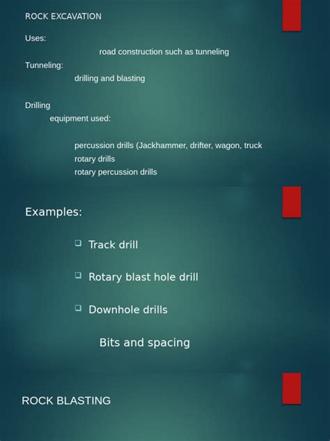 Rock Blasting Pdf Coal Mining Drilling