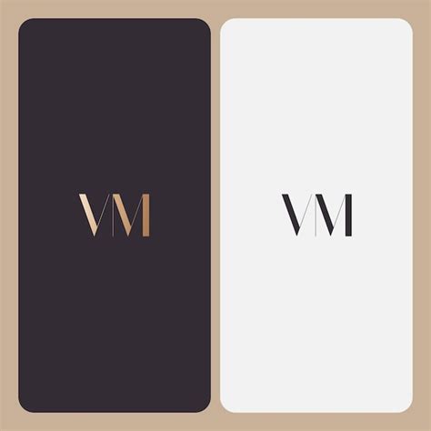 Premium Vector Vm Logo Design Vector Image