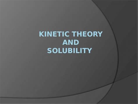 Pptx Kinetic Theory 3 Basic “assumptions” All Matter Is Composed Of